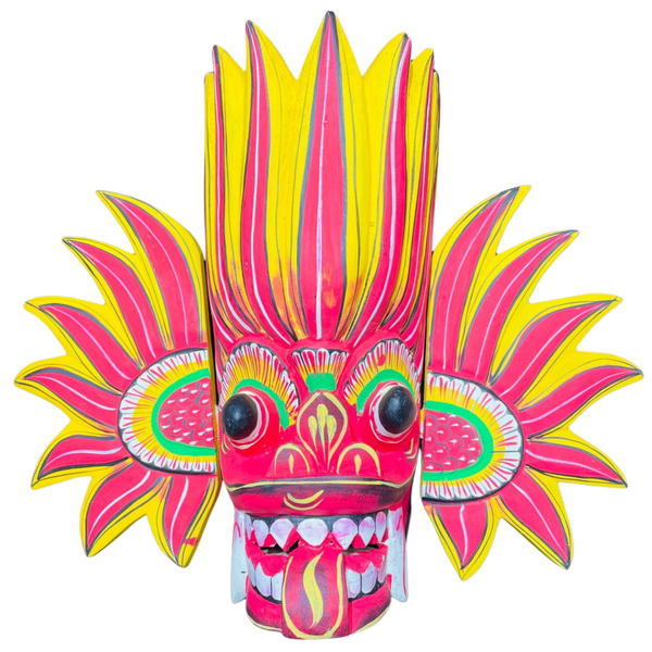 🔥 Raksha Masks – Ginijal Raksha (Fire Demon Mask) – Souvenir.lk